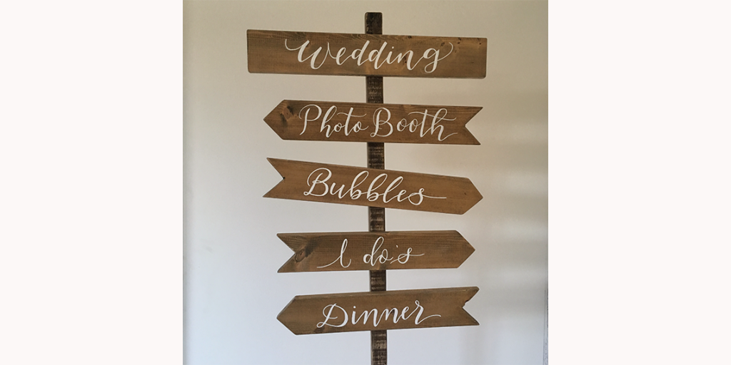 Staander met pijlen hout wedding | Atelier Rosé